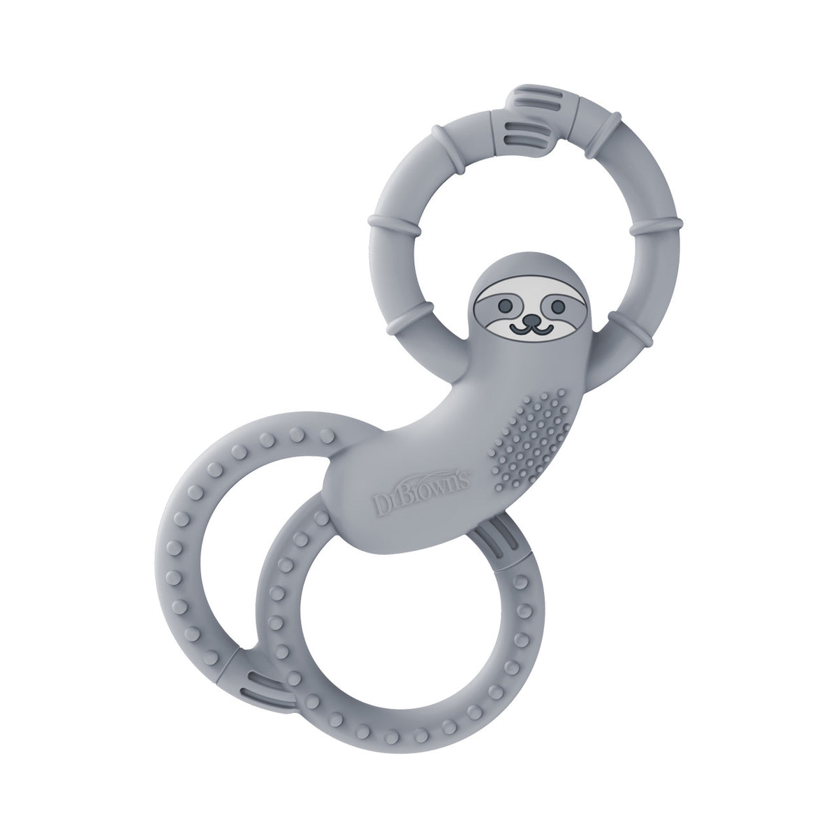 Dr Brown's Flexees Sloth Teether - Grey — Baby Central